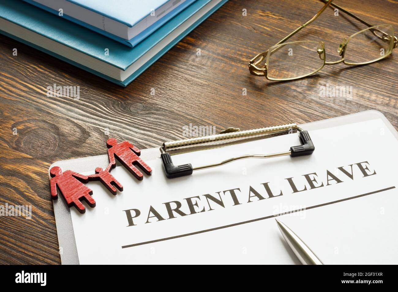Parental leave form and family figures Stock Photo - Alamy