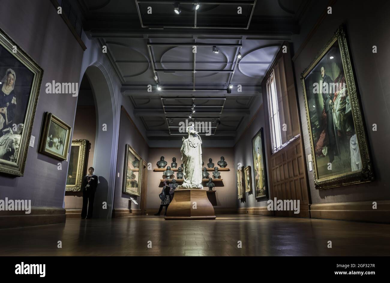 London, United Kingdom - Apr 19, 2019 : Interior of The National ...