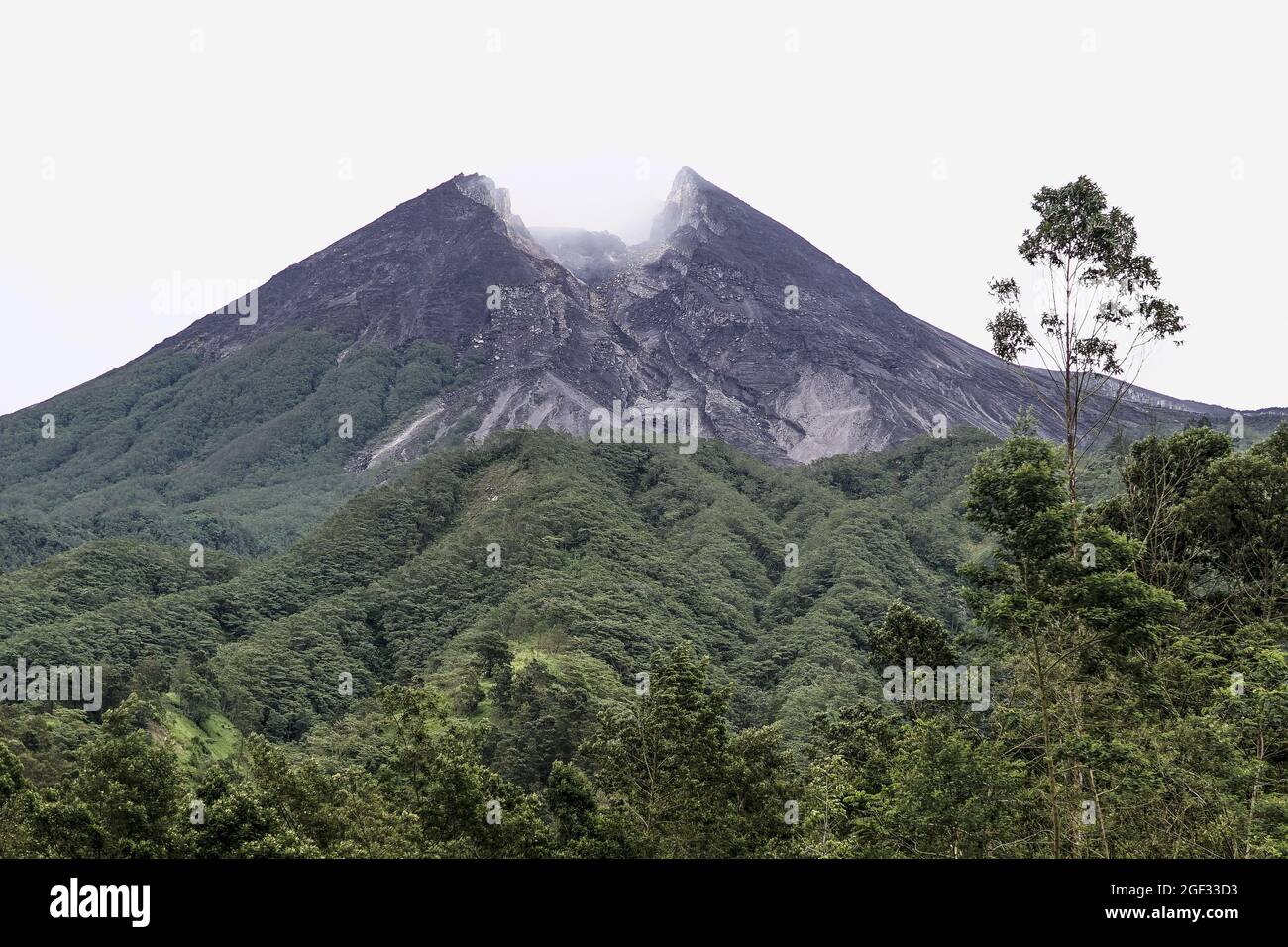 The beautiful of Merapi Mountain Stock Photo - Alamy