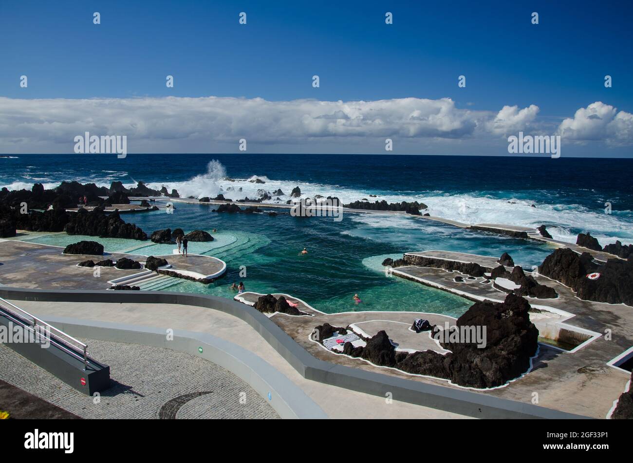 Natural swimming pools in Porto Moniz. Madeira Stock Photo - Alamy