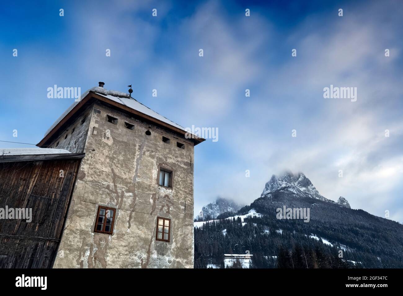 The Pozza tower is a 17th century building in the village of Pozza di ...