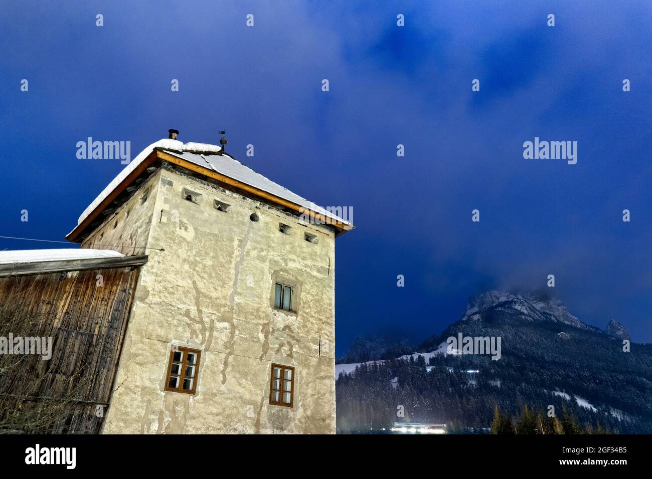 The Pozza tower is a 17th century building in the village of Pozza di ...