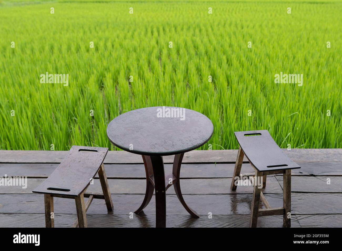 Tables and views of the fields Stock Photo - Alamy