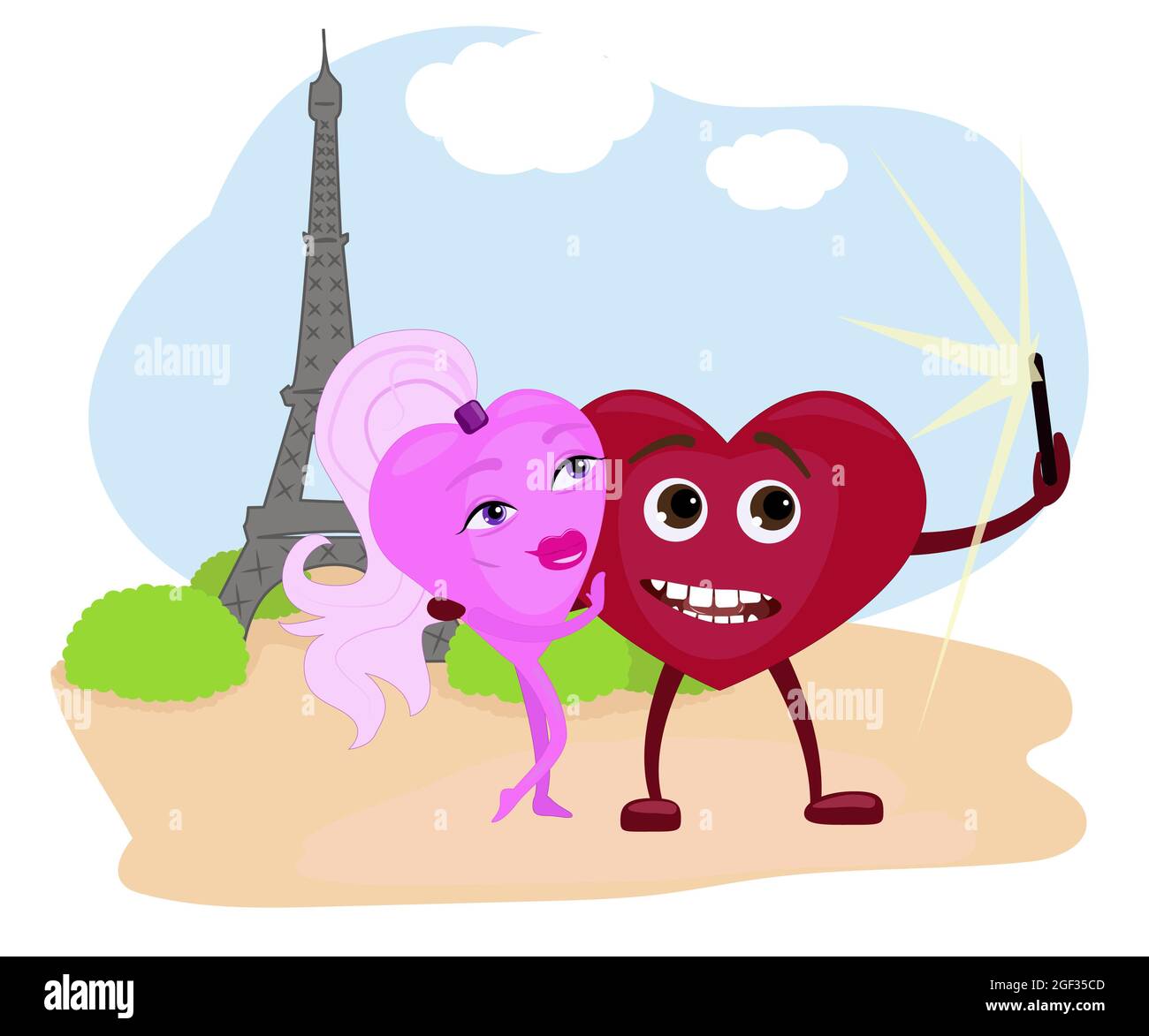 Hug heart concept friendship Cut Out Stock Images & Pictures - Alamy
