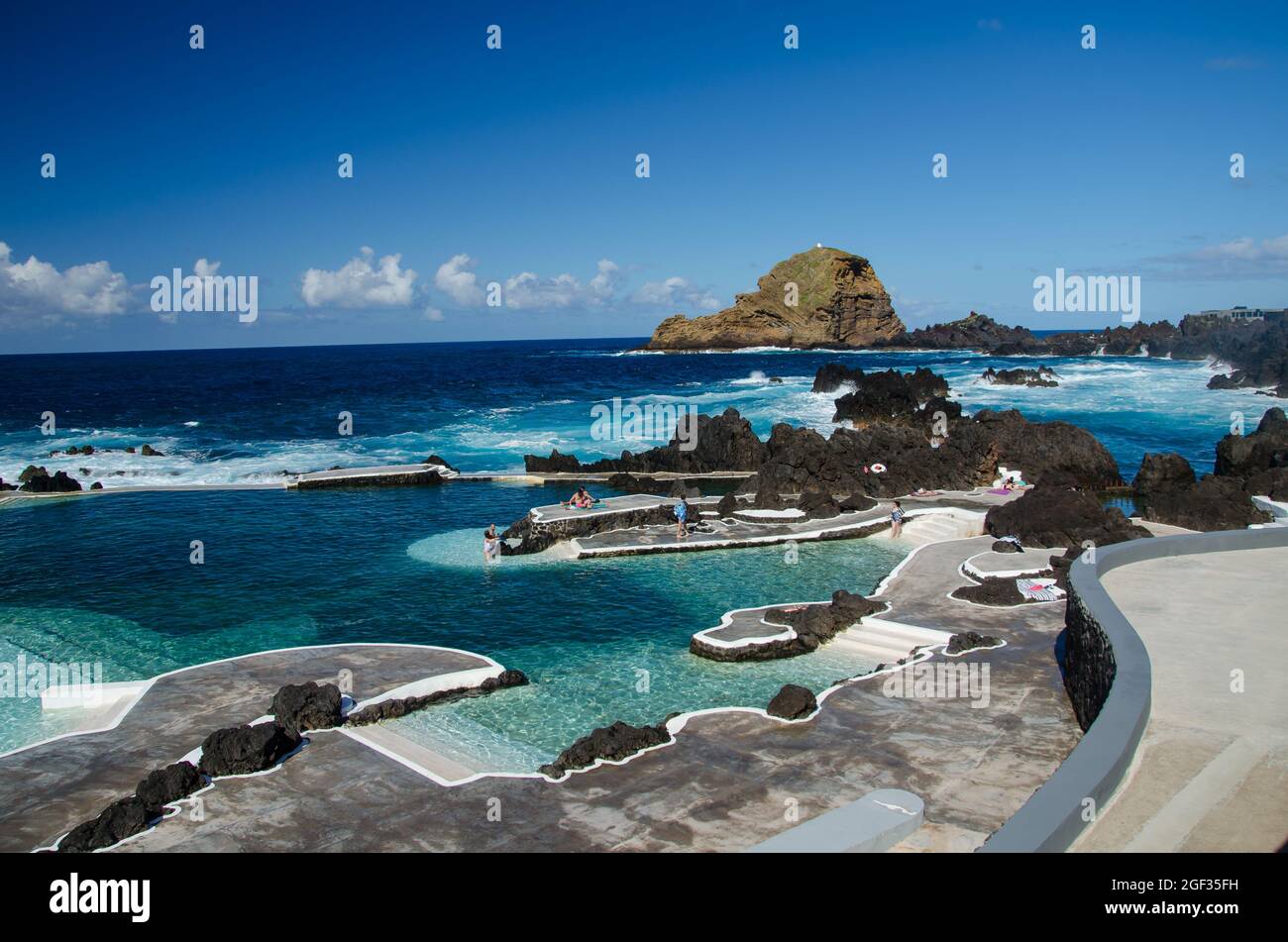 Natural swimming pools in Porto Moniz, Madeira Stock Photo - Alamy