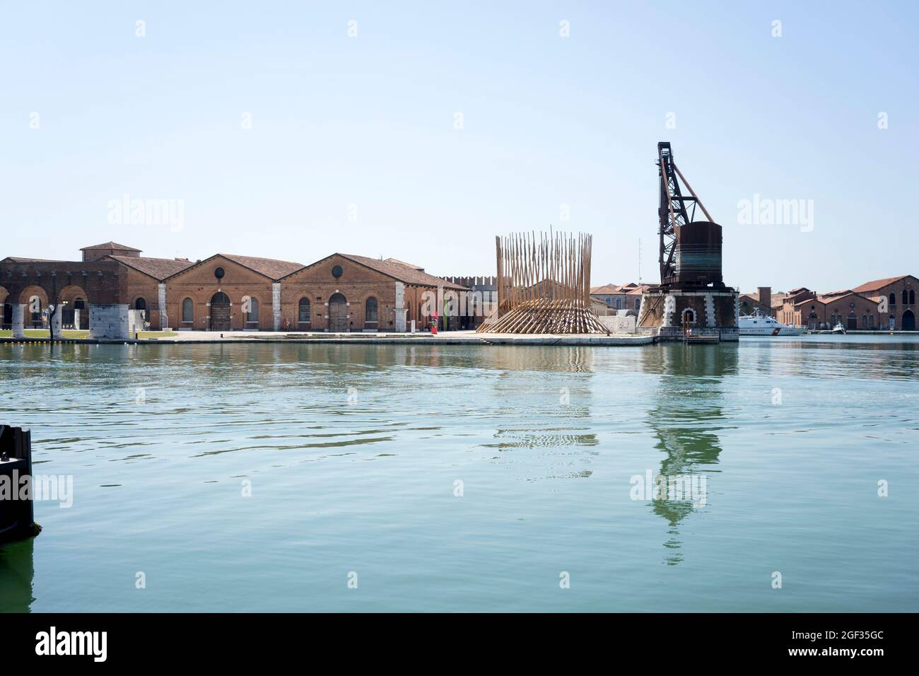 Venice Biennale venue at Arsenale ancient shipyard taken in August 2021 ...