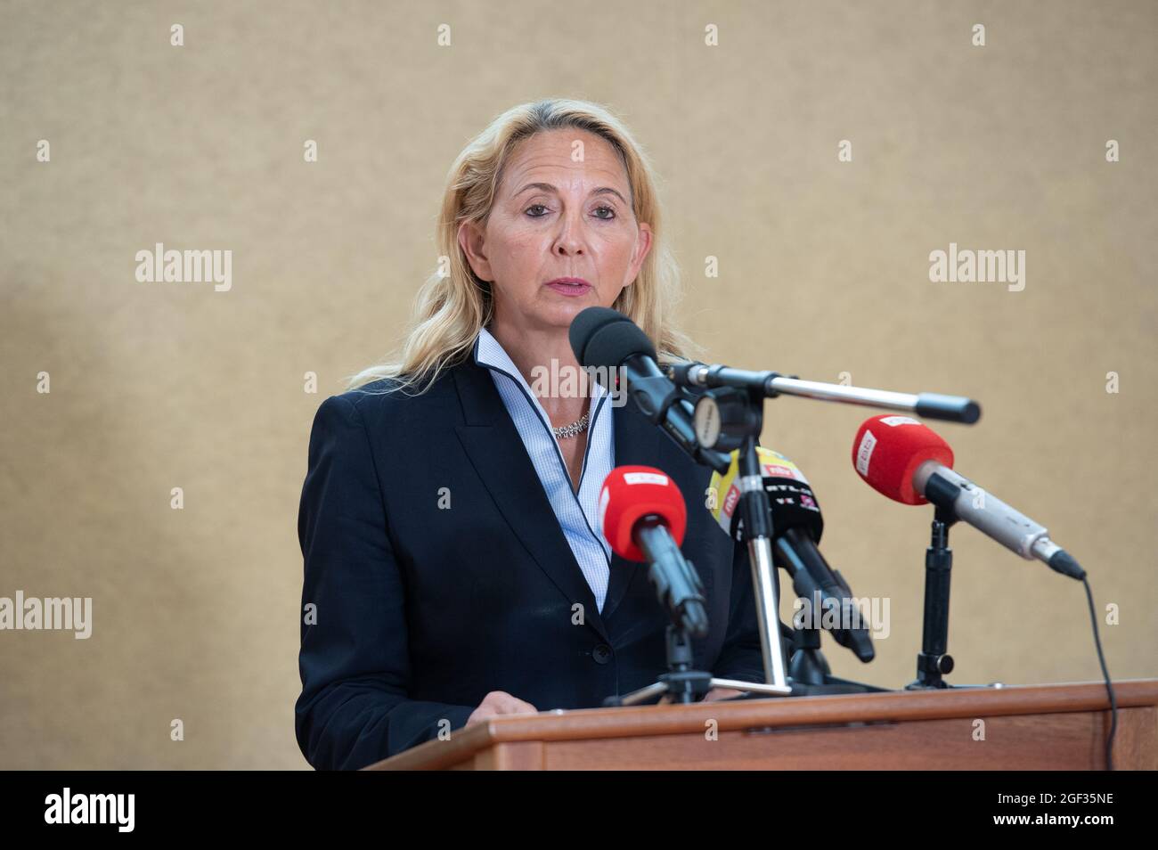 Berlin, Germany. 23rd Aug, 2021. Barbara Slowik, Chief of Police in ...