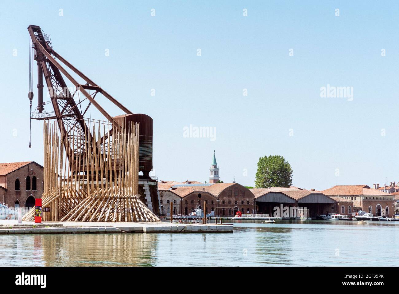 Venice Biennale venue at Arsenale ancient shipyard taken in August 2021 ...