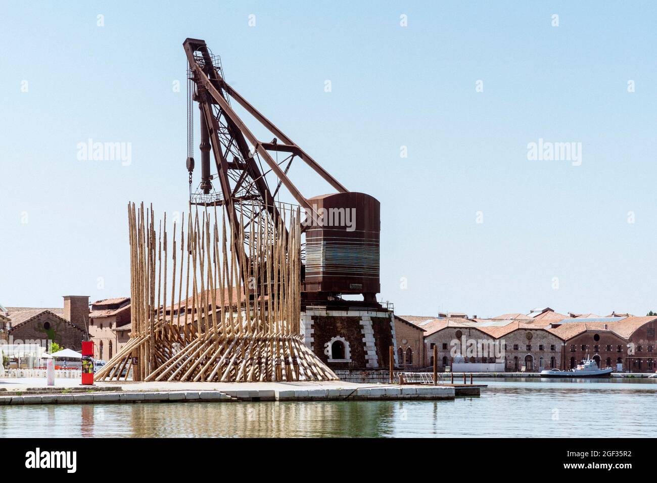 Venice Biennale venue at Arsenale ancient shipyard taken in August 2021 ...