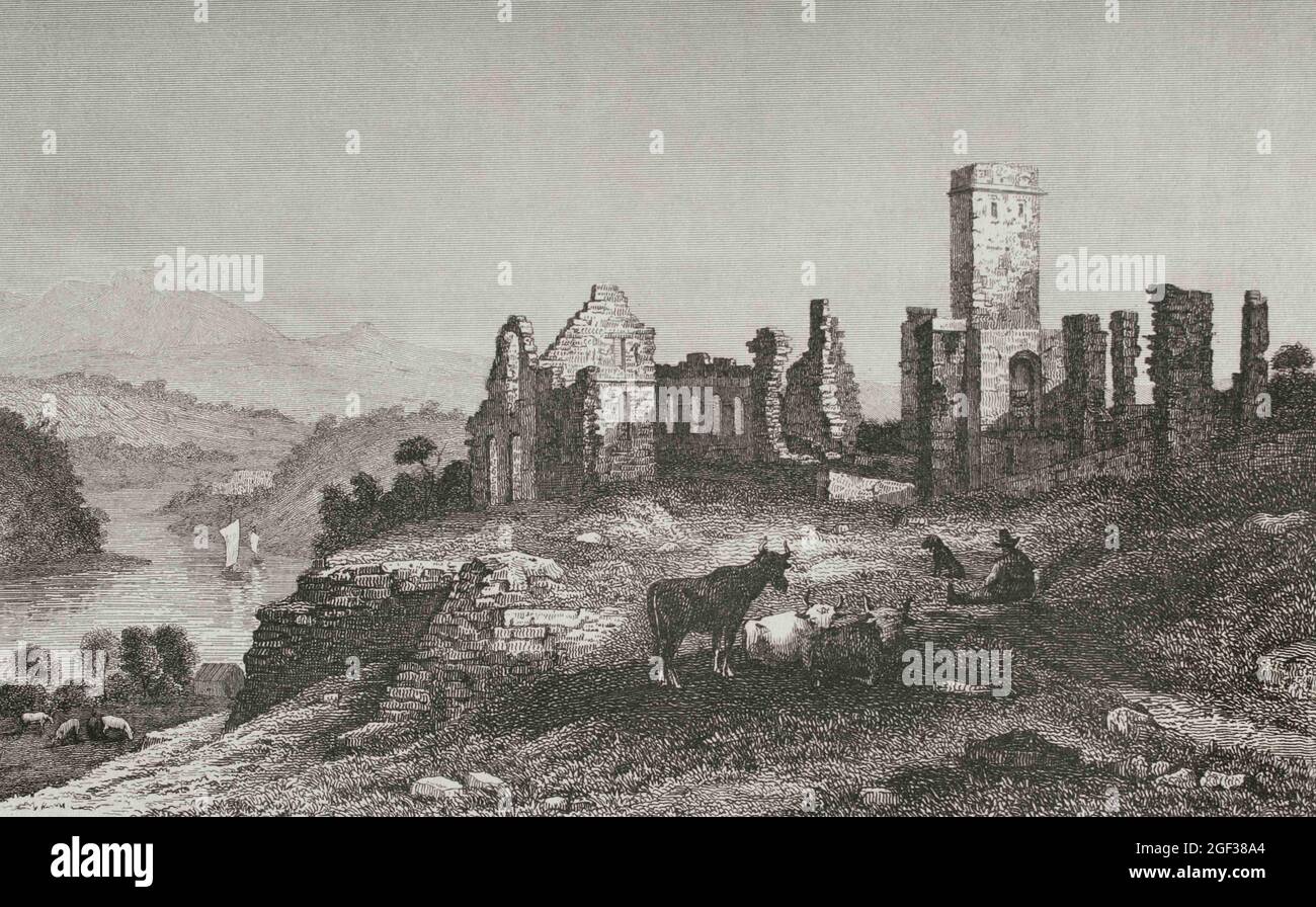 History of the United States. Ruins of Fort Ticonderoga. State of New ...