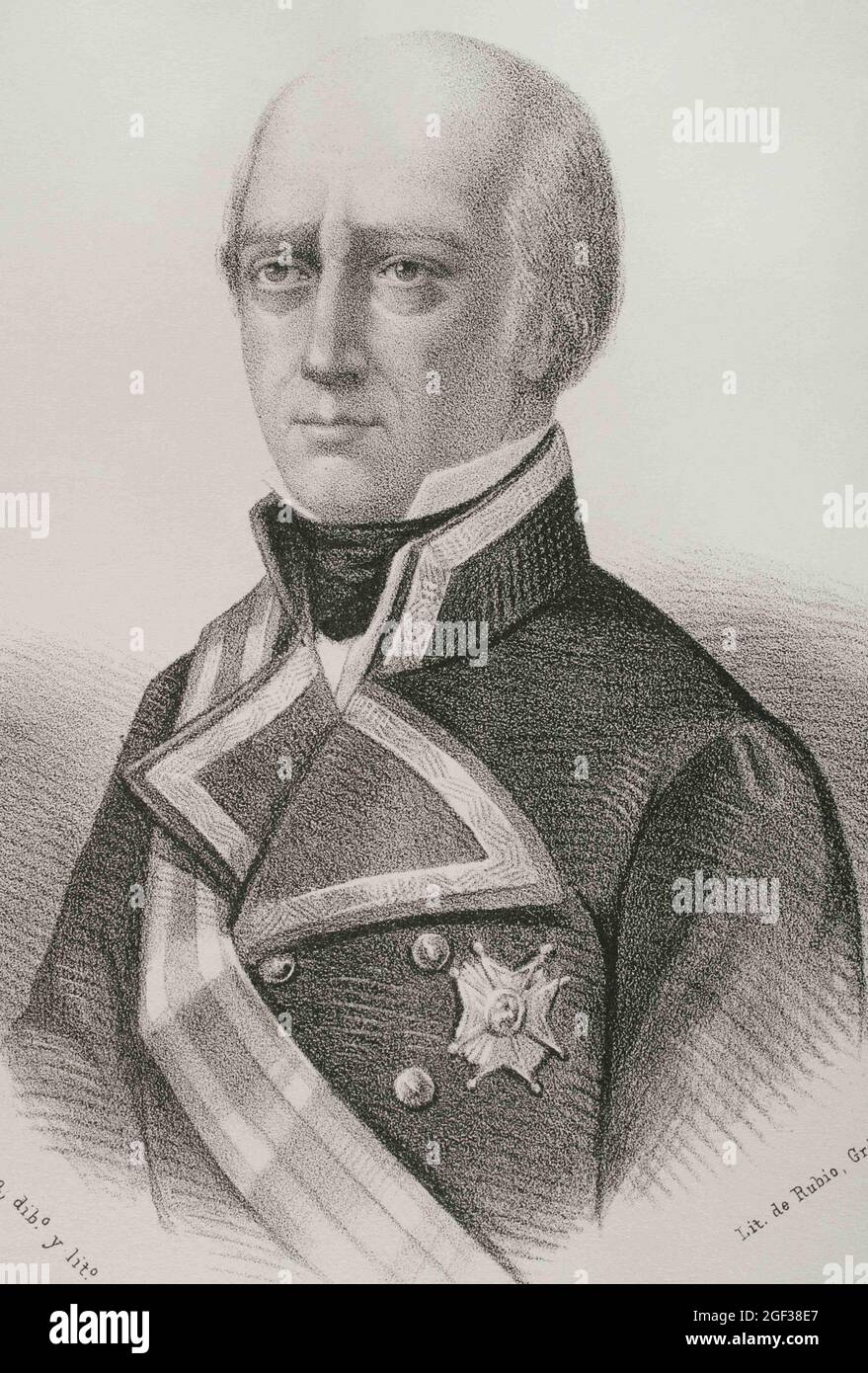 Francisco Javier Rovira Fernandez de Mesa (1740-1823). Spanish mariner ...