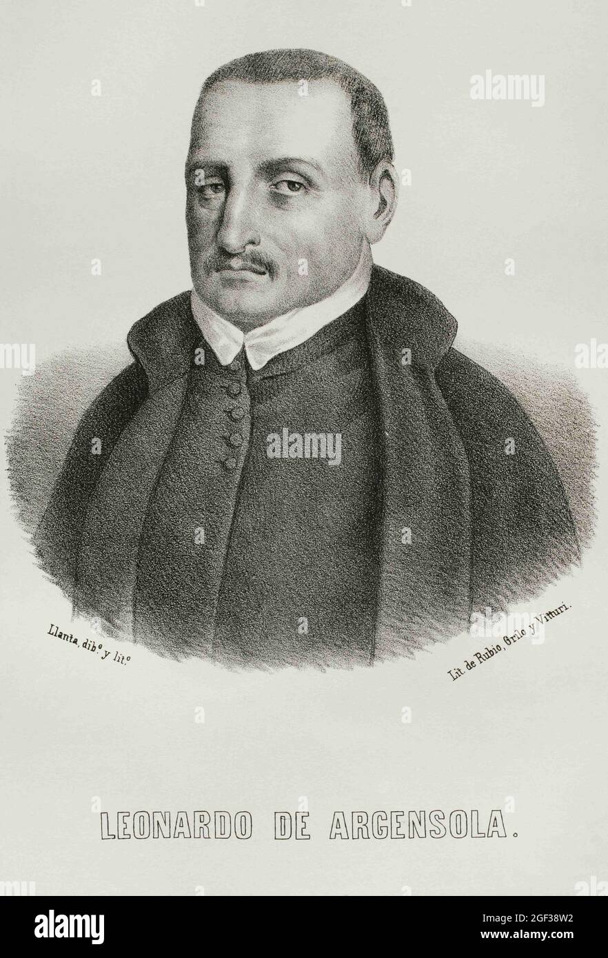 Bartolome Juan Leonardo de Argensola (1562-1631). Spanish poet and ...