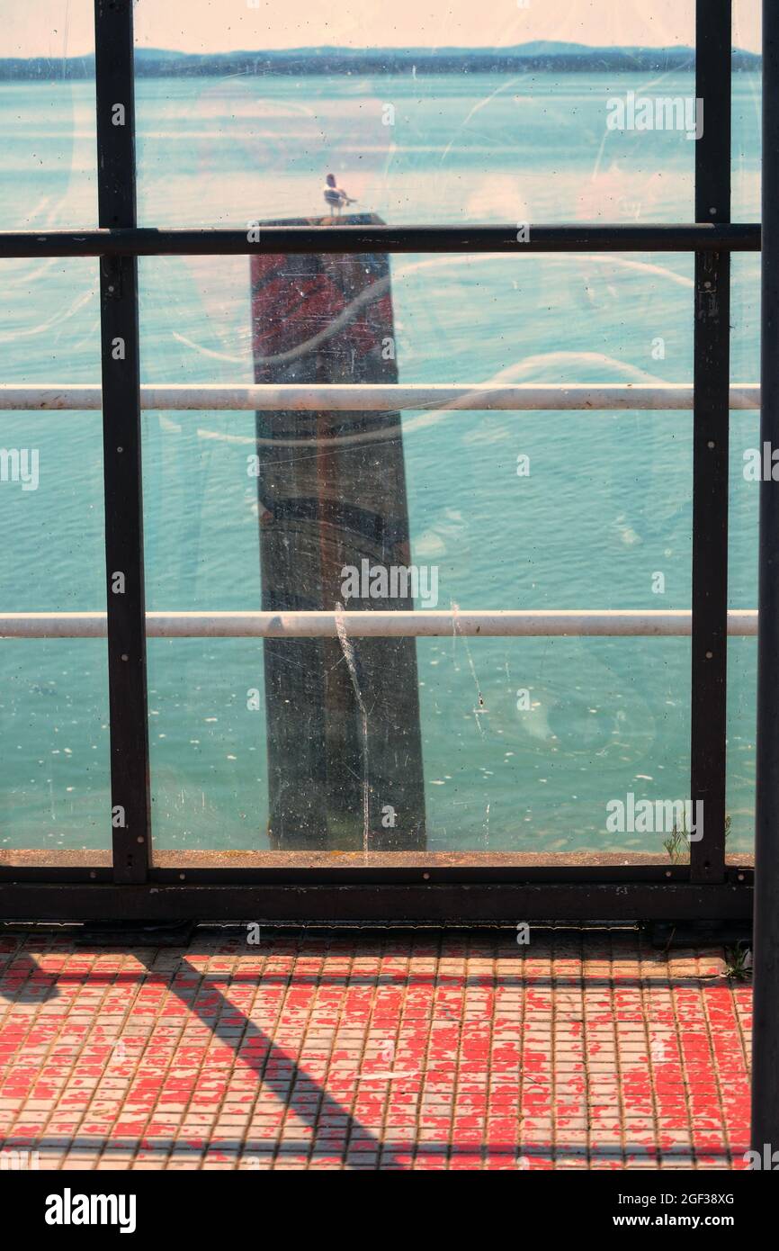 docking station for ferry at Trasimeno lake Stock Photo - Alamy