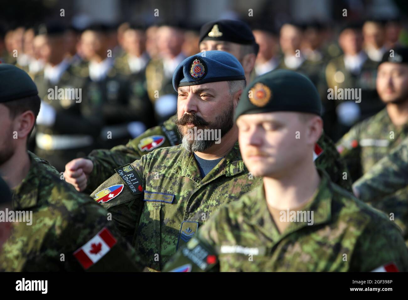 Non Exclusive: KYIV, UKRAINE - AUGUST 22, 2021 - Canadian Armed Forces ...