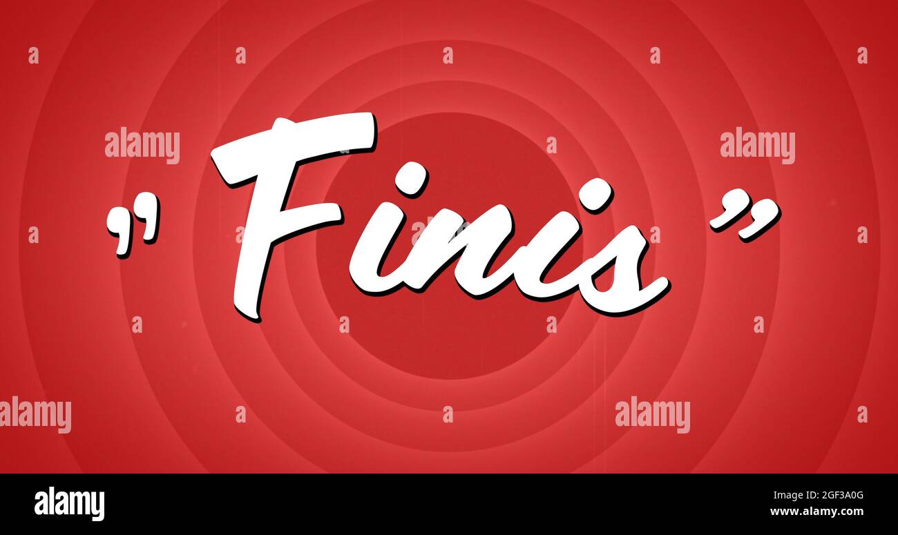 Finis sign hi-res stock photography and images - Alamy