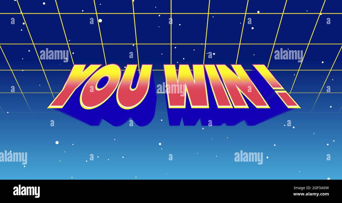 You Win! sign Stock Photo - Alamy