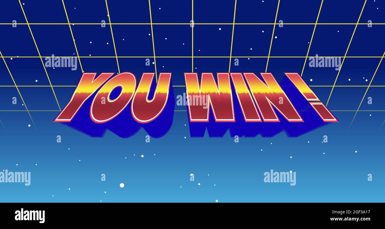 You Win! sign Stock Photo - Alamy