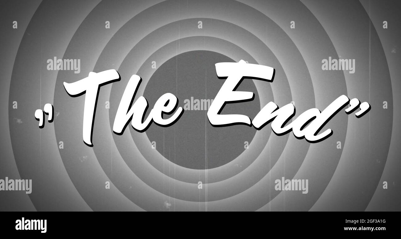 The End sign Stock Photo - Alamy