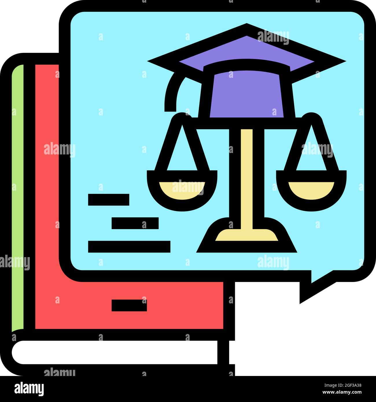 education history color icon vector illustration Stock Vector Image ...