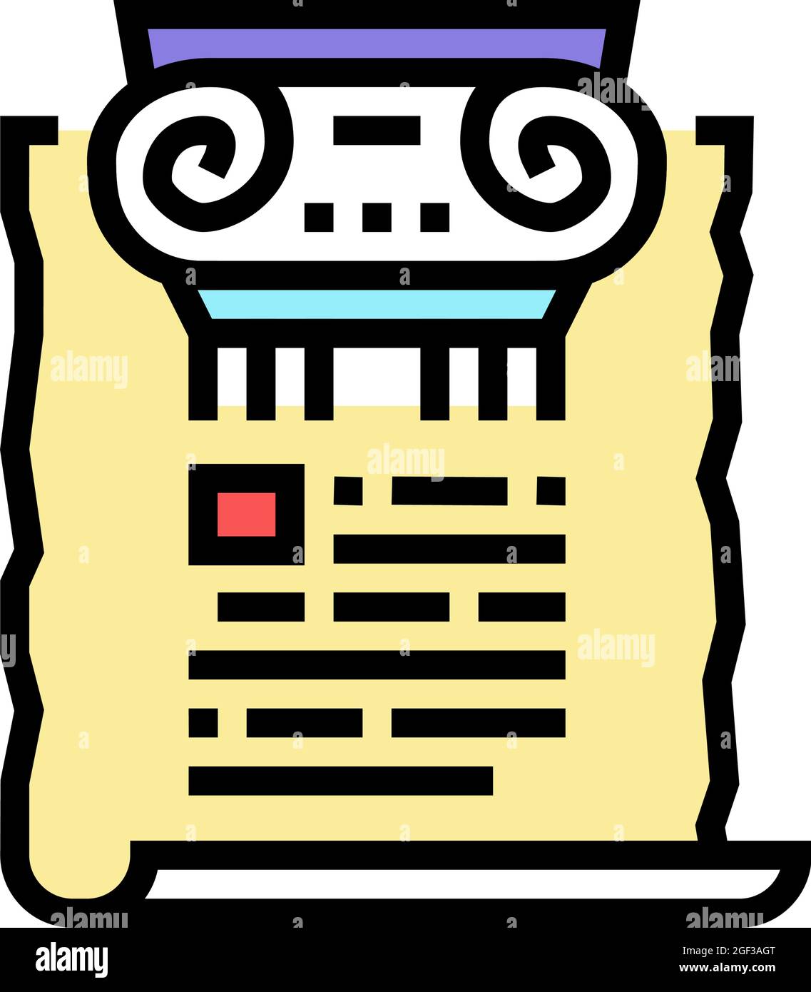 ancient rome history color icon vector illustration Stock Vector Image ...