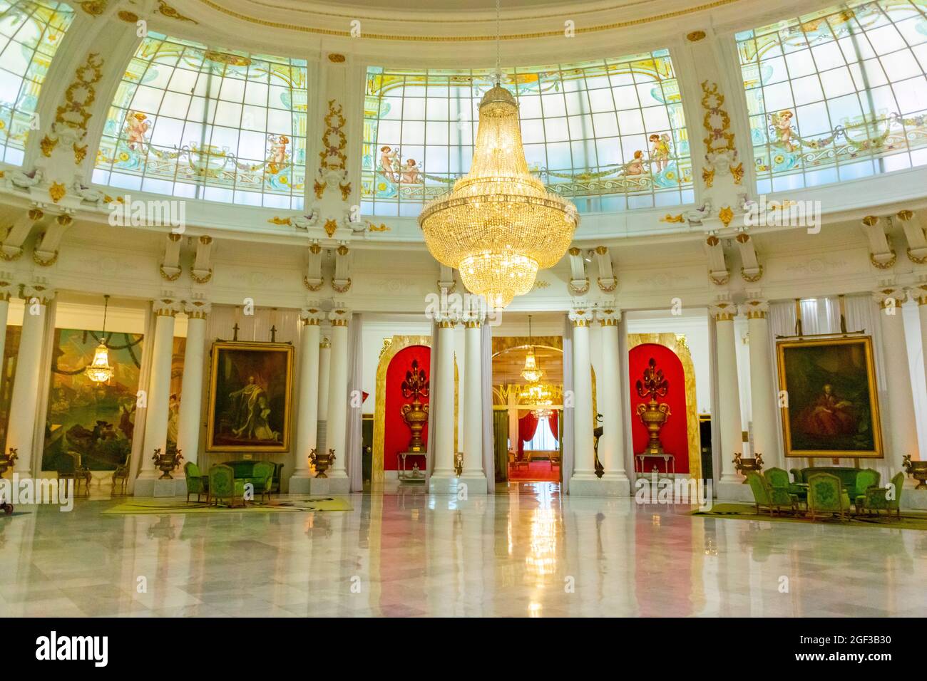 Nice, France, inside, Wide Angle View, Opulent hall, Luxury "Hotel ...