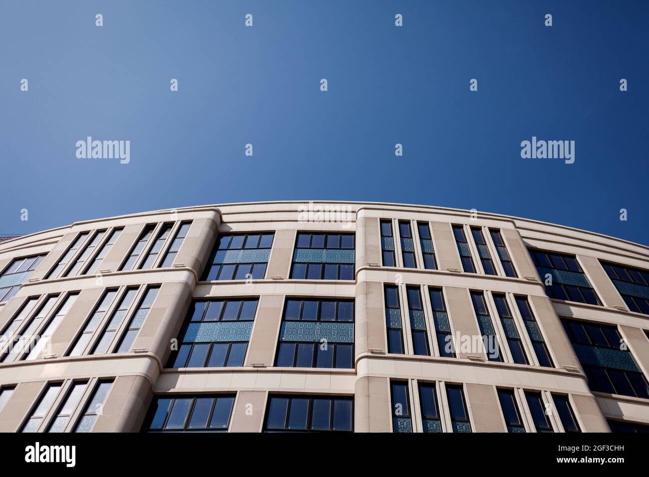 semicircular building against the sky. classical architecture Stock ...