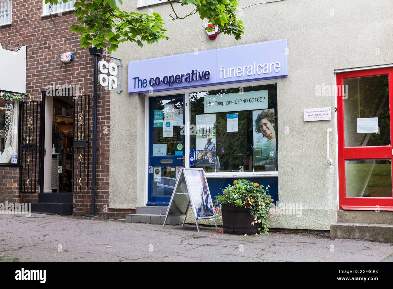 Cooperative Funeral Care shop in Sedgefield,England,UK Stock Photo - Alamy