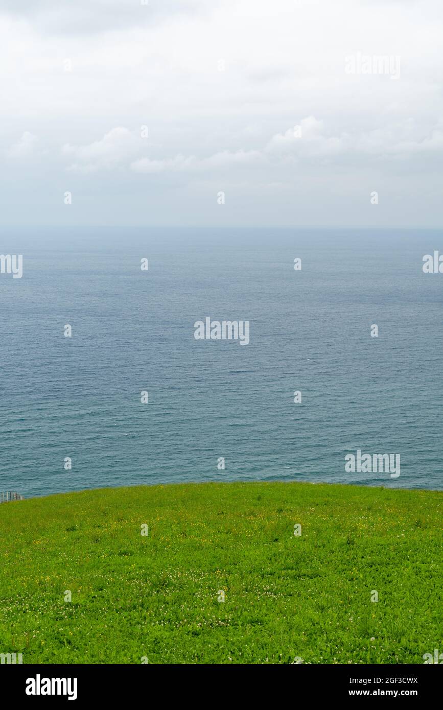 Seascape background from Basque Country Stock Photo - Alamy