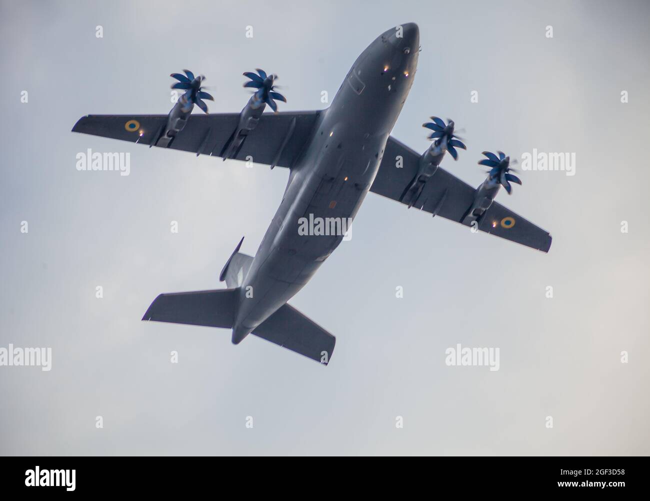 Ukraine, Kyiv - August 18, 2021: Antonov AN-70 military cargo aircraft ...