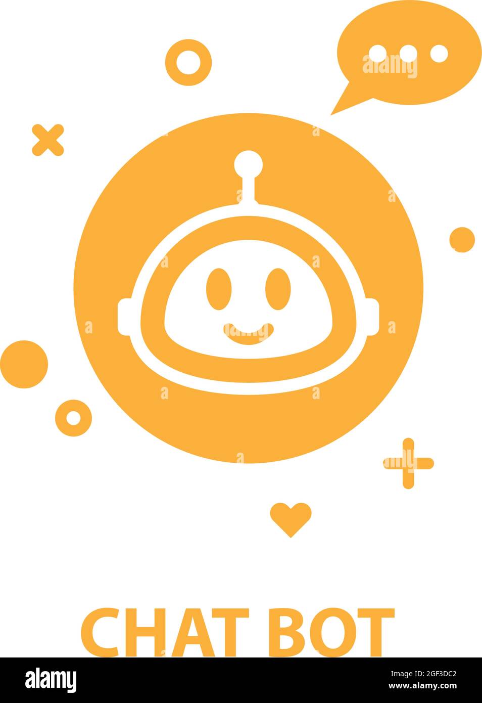 Chat bot logo design concept. UI UX element for web design. Flat vector ...