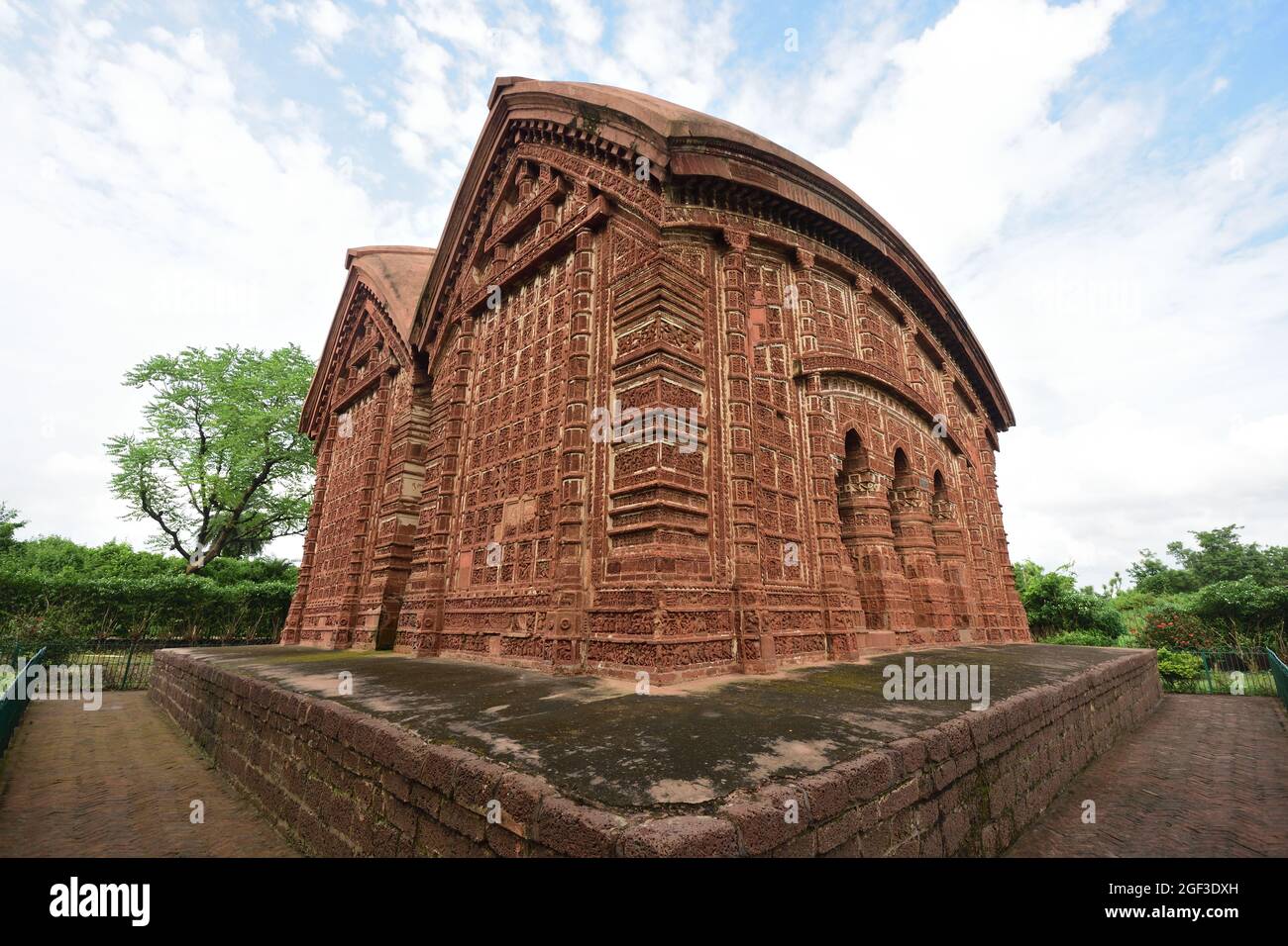 Jor Bangla also known as Kesta Rai temple (south-western view) was ...