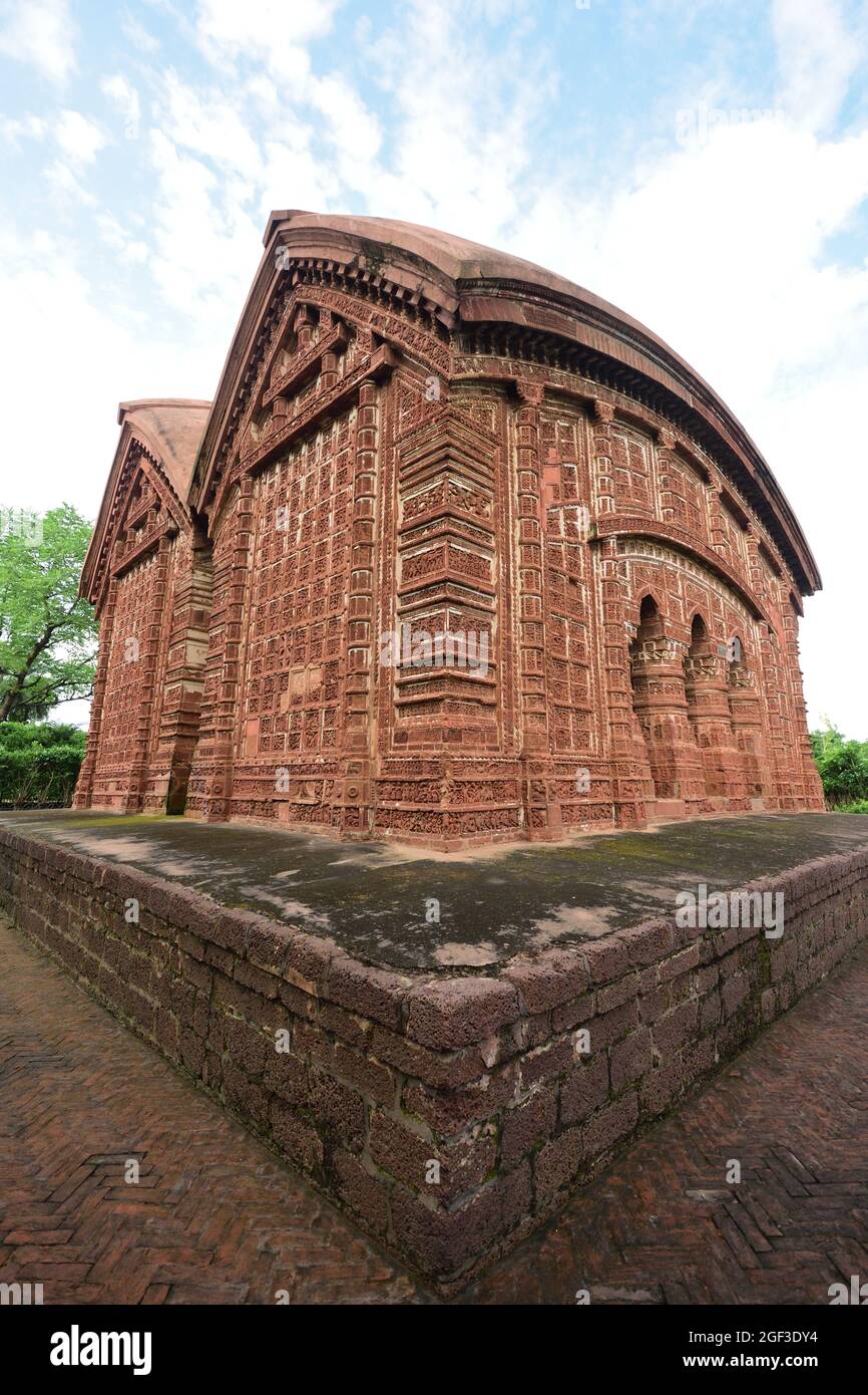 Jor Bangla also known as Kesta Rai temple (south-western view) was ...