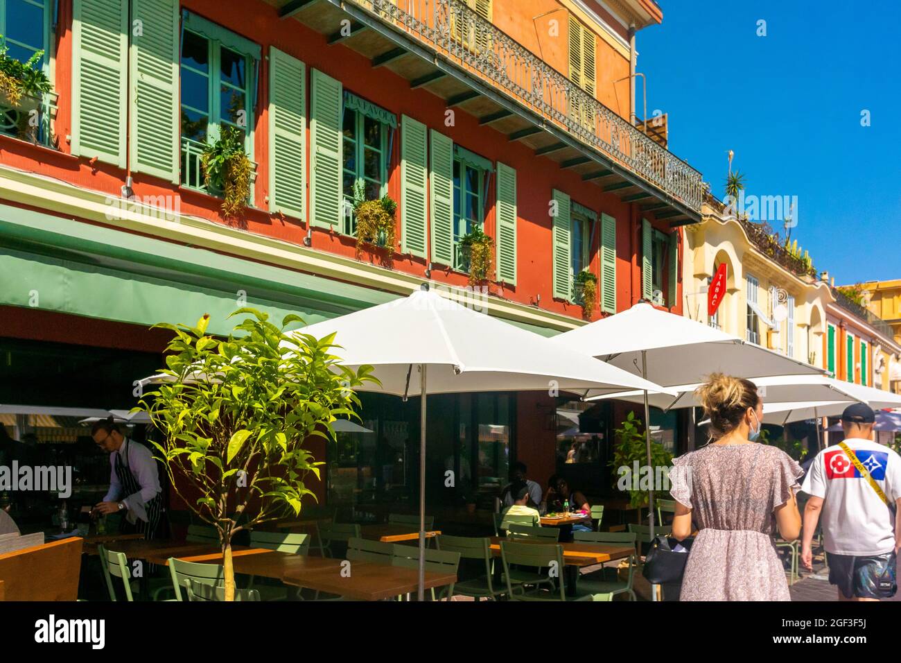 Nice, France, French Bistro Restaurant Terrace, Front, Outside, Street ...