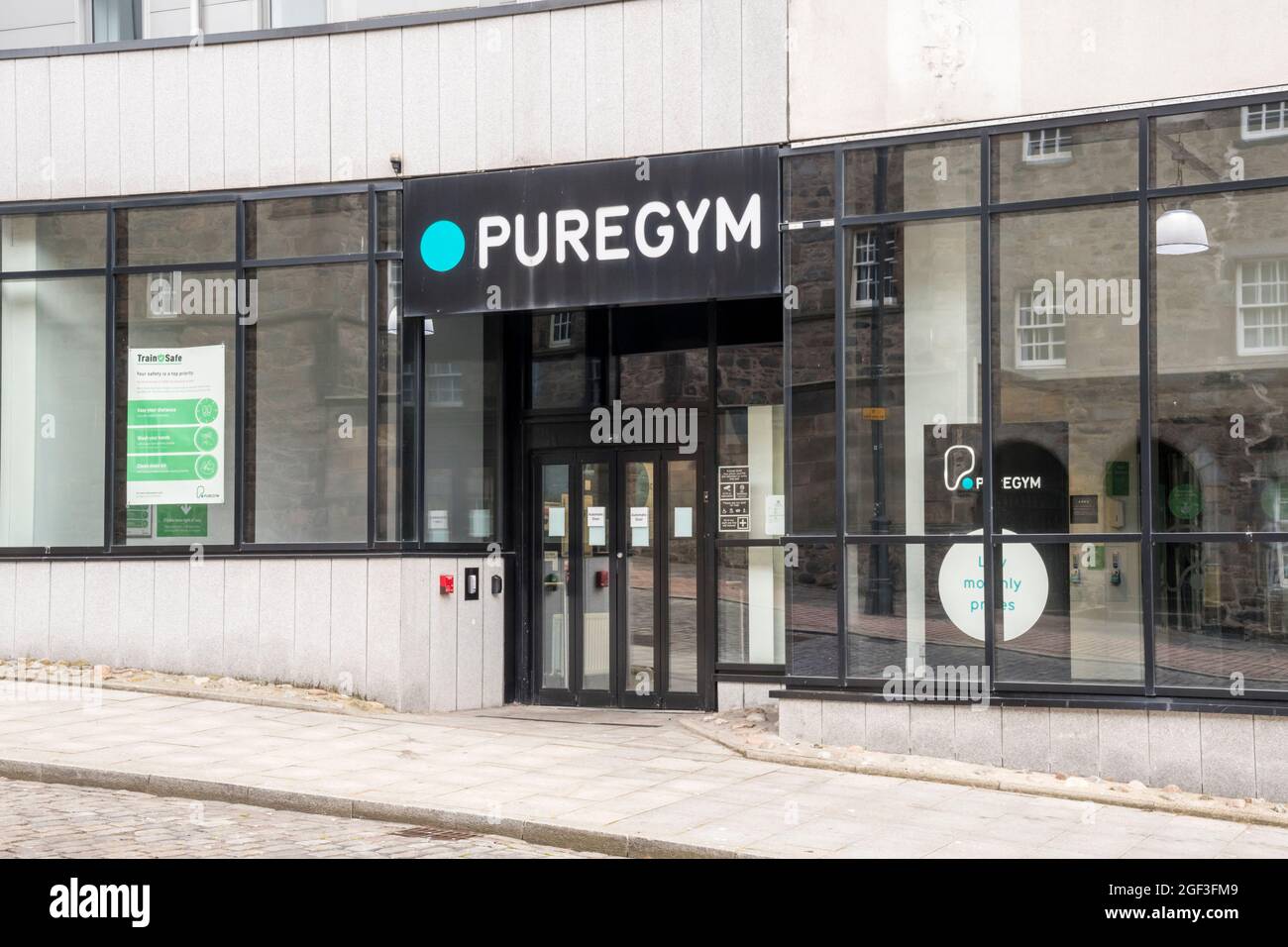 The premises of Puregym in Ship Row, Aberdeen Stock Photo - Alamy