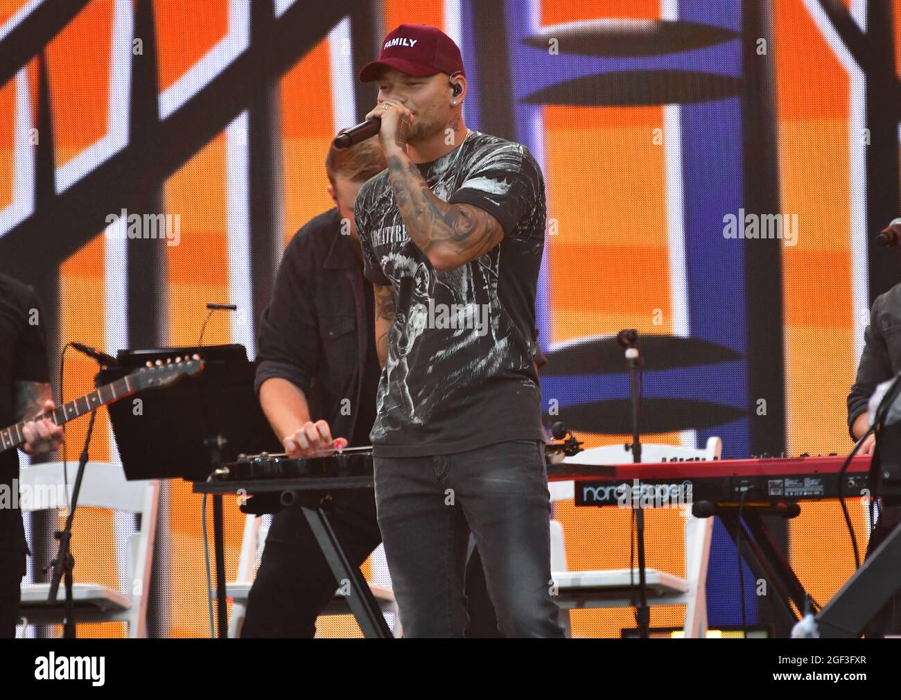 NEW YORK, NEW YORK - AUGUST 21: Kane Brown performs onstage during We ...