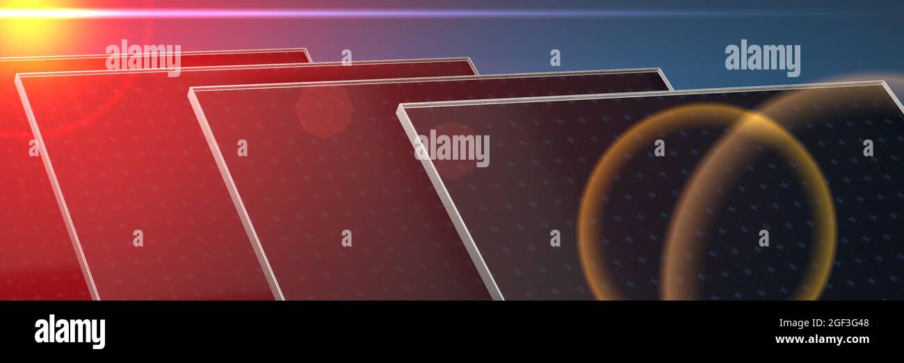 Illustration of photovoltaics, solar energy background Stock Photo - Alamy