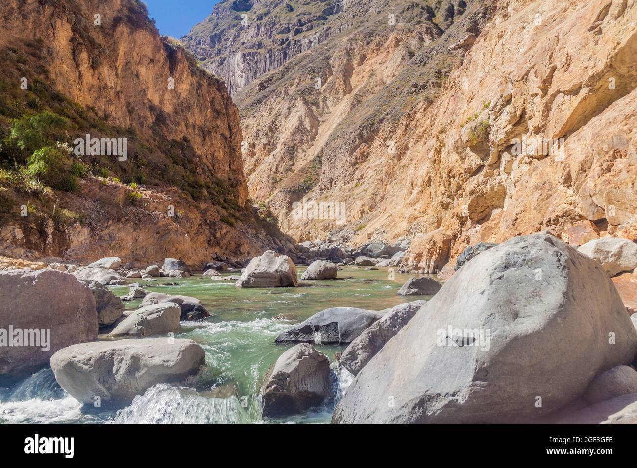 River in Colca canyon, Peru Stock Photo - Alamy