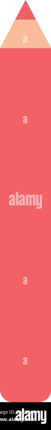 red pencil icon on white background Stock Vector Image & Art - Alamy