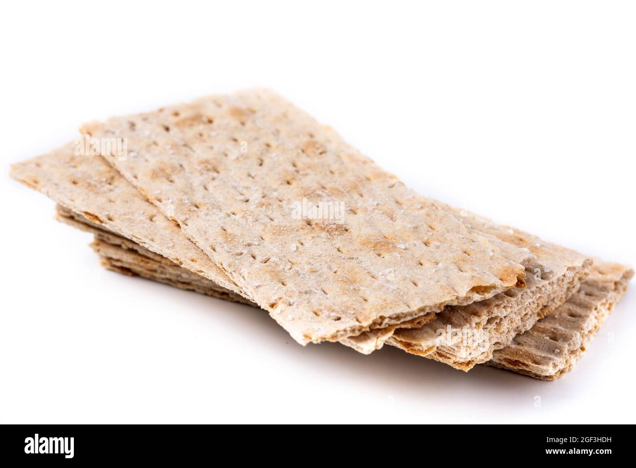 Traditional matzah bread isolated on white background Stock Photo - Alamy