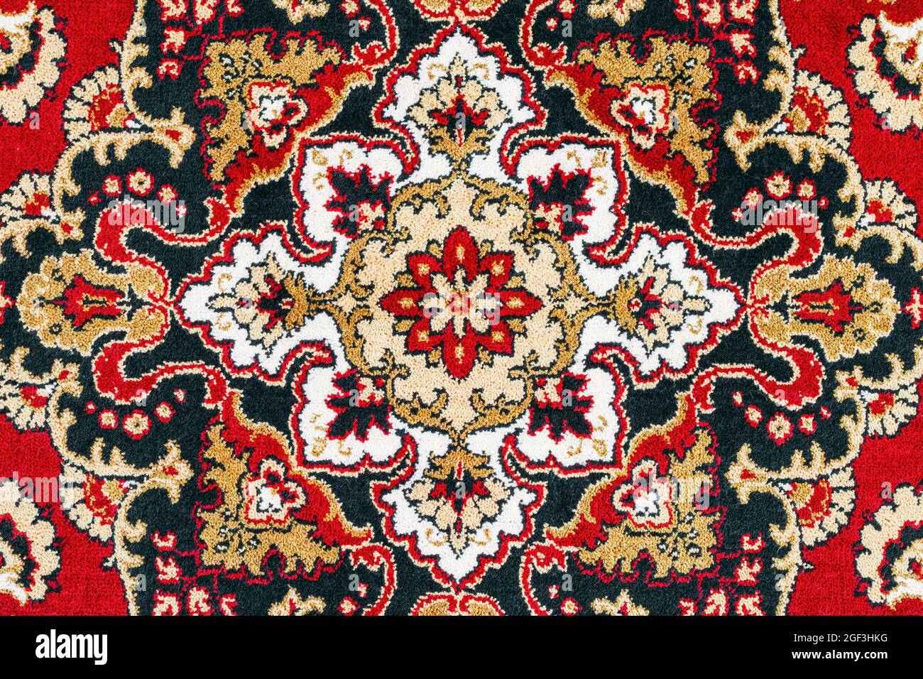 Oriental Persian Carpet Texture Background With East Patterns Stock ...