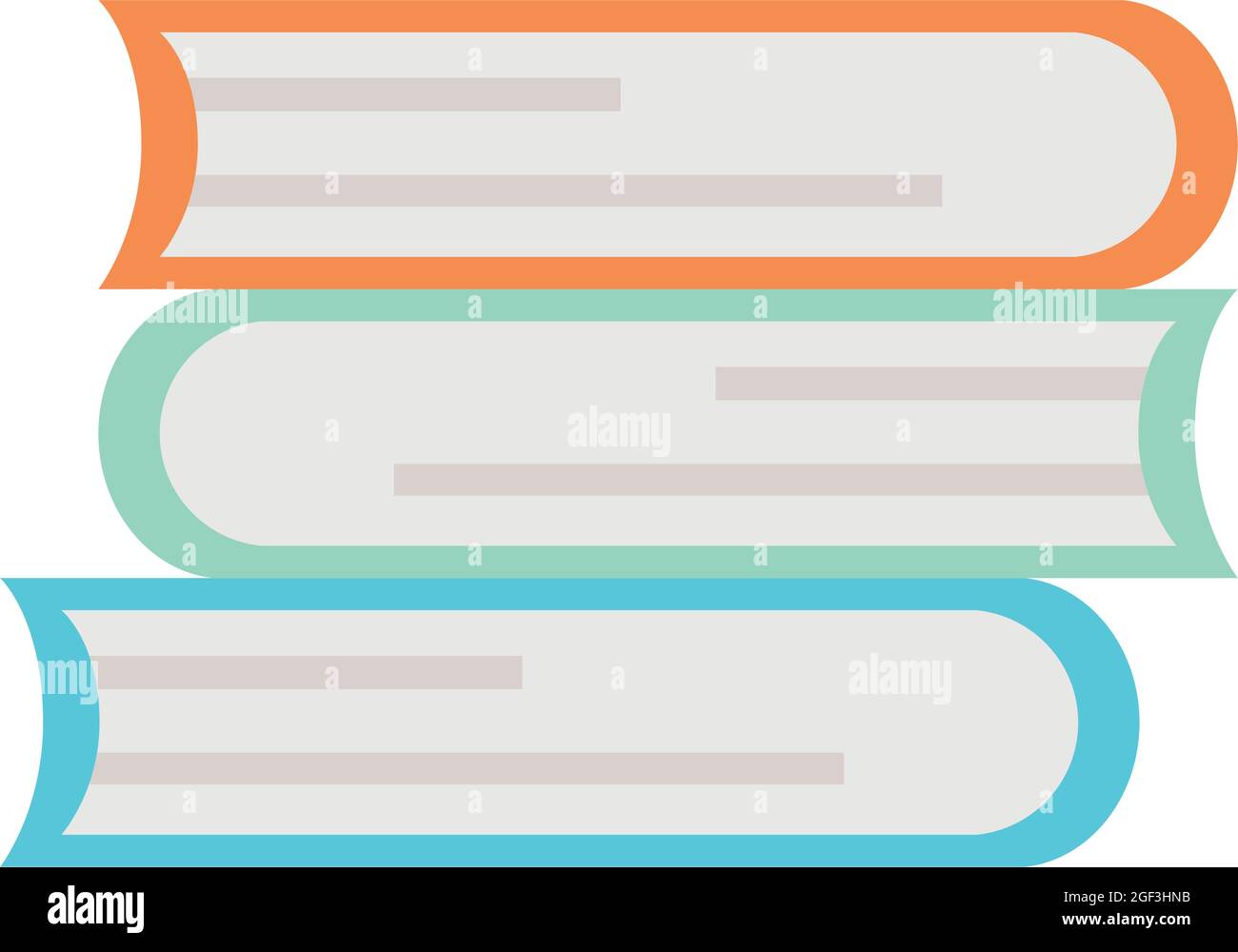 books stack icon on white background Stock Vector Image & Art - Alamy