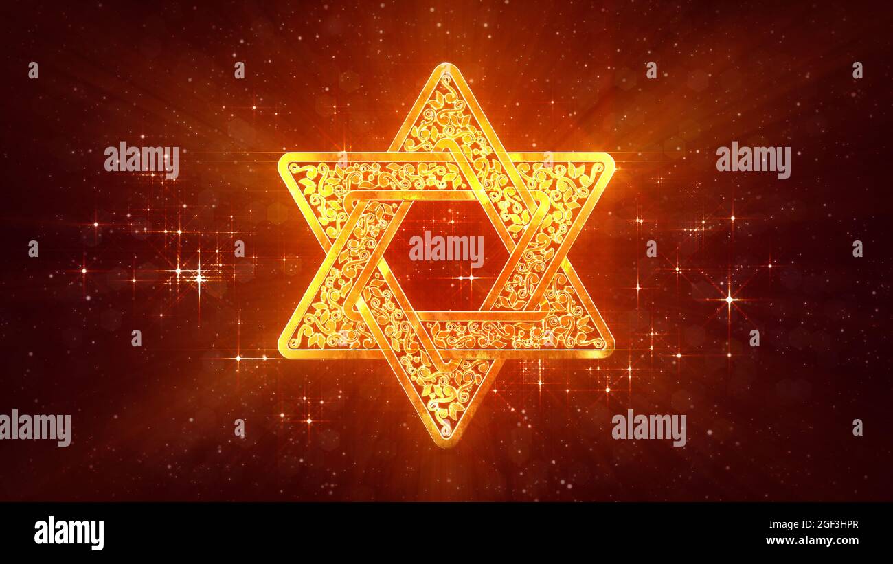 beautiful magen david backdrop , object 3D rendering Stock Photo - Alamy