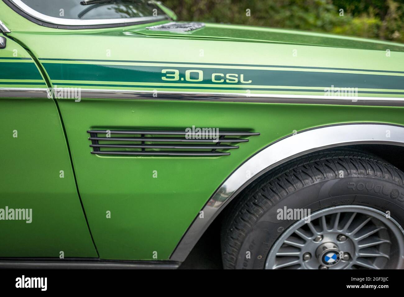 Light green BMW 3.0 CLS two door sports car Stock Photo - Alamy