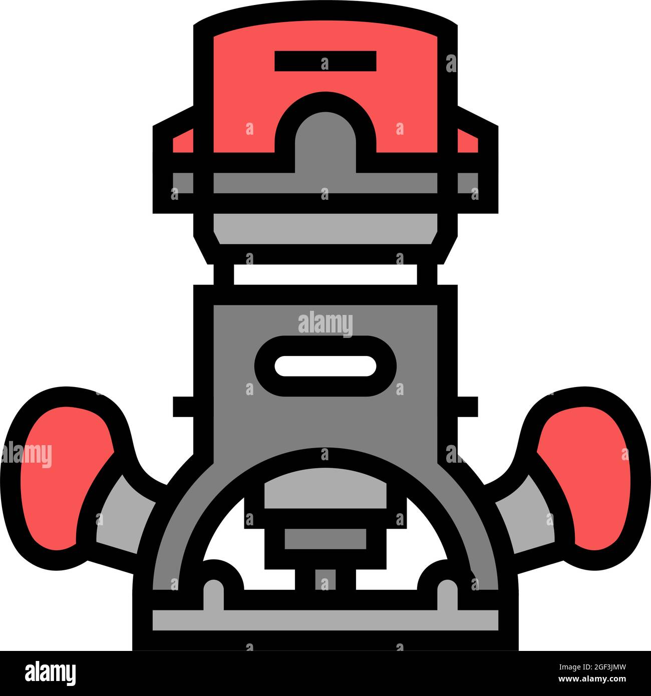 wood router tool color icon vector illustration Stock Vector Image ...