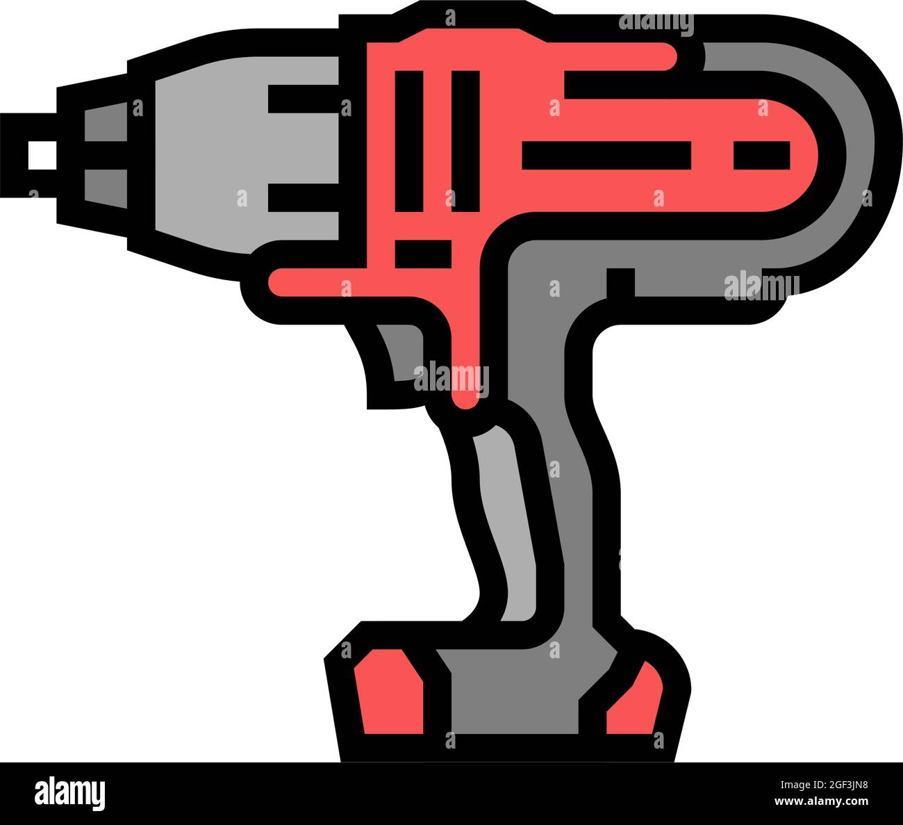 impact wrench tool color icon vector illustration Stock Vector Image ...
