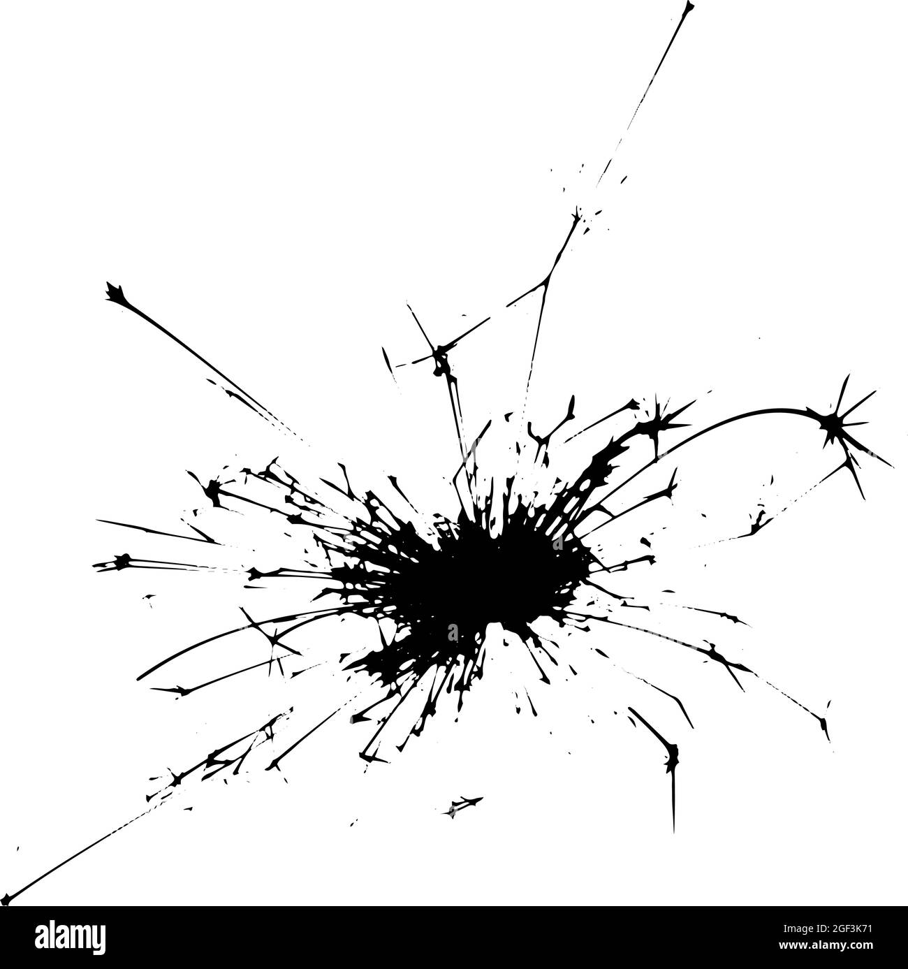 Surface cracked sketch crack Cut Out Stock Images & Pictures - Alamy