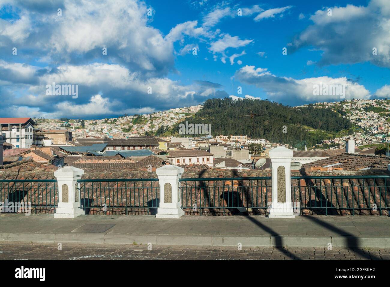 View of old town in Quito, Ecuador Stock Photo - Alamy