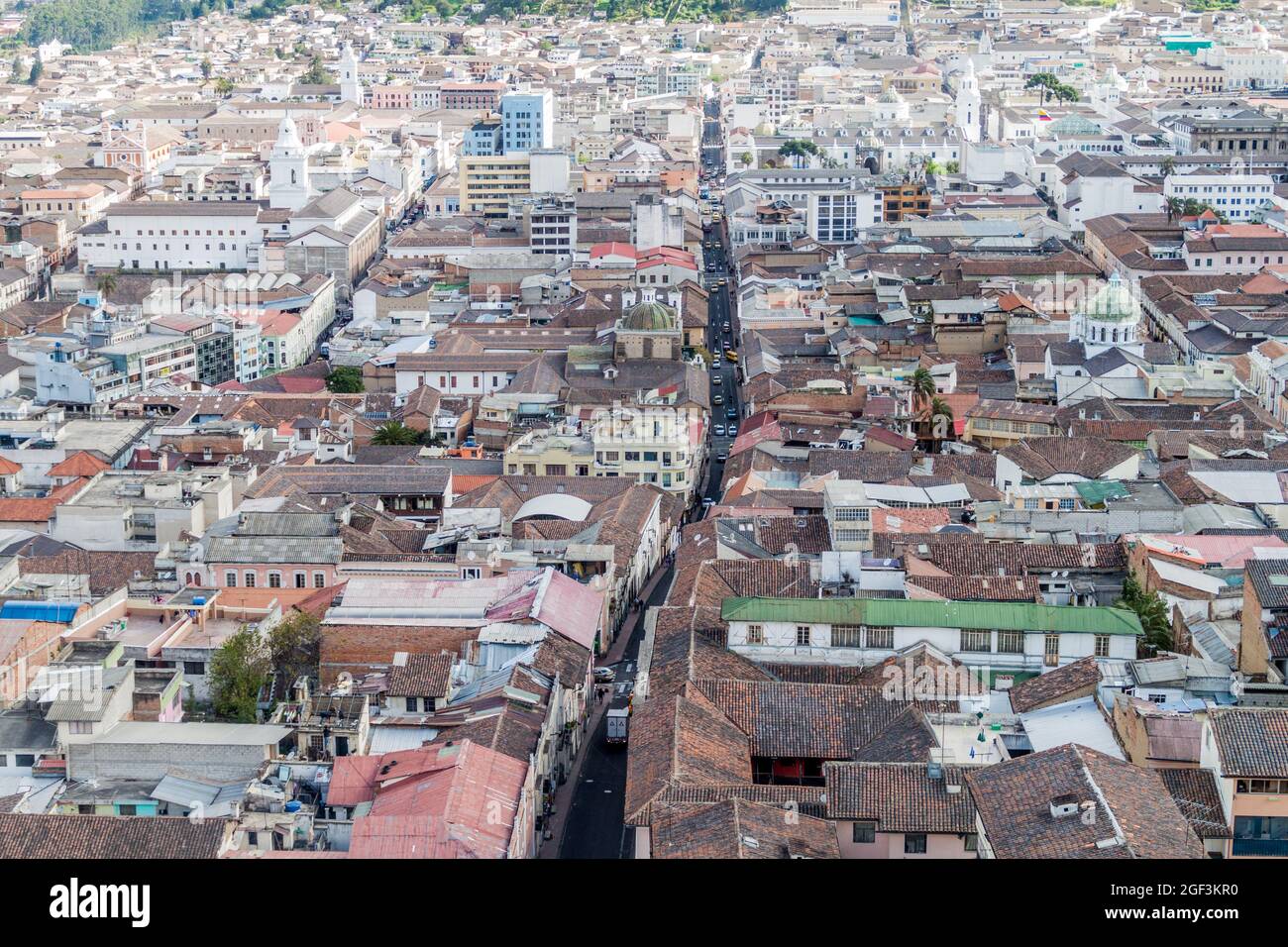 Aerial view of Quito, capital of Ecuador Stock Photo - Alamy