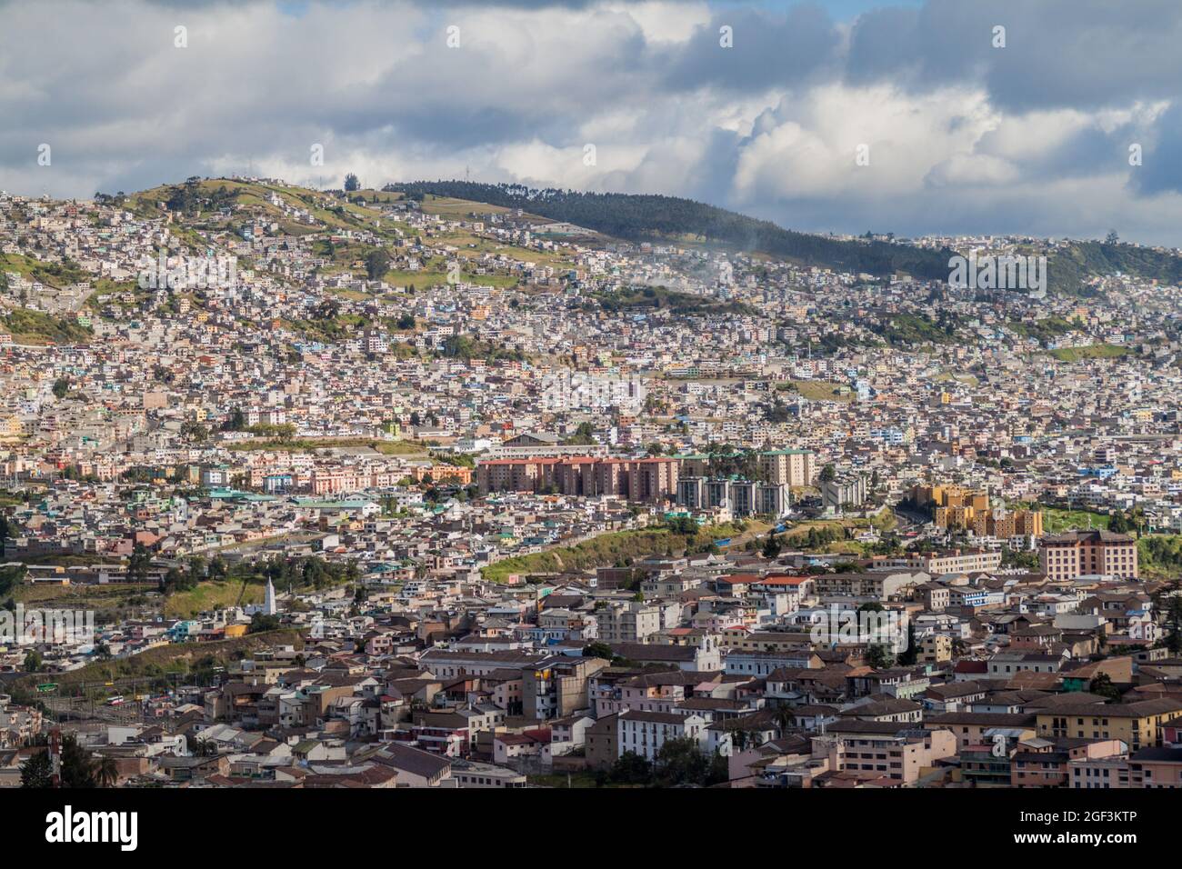 Aerial view of Quito, Ecuador Stock Photo - Alamy