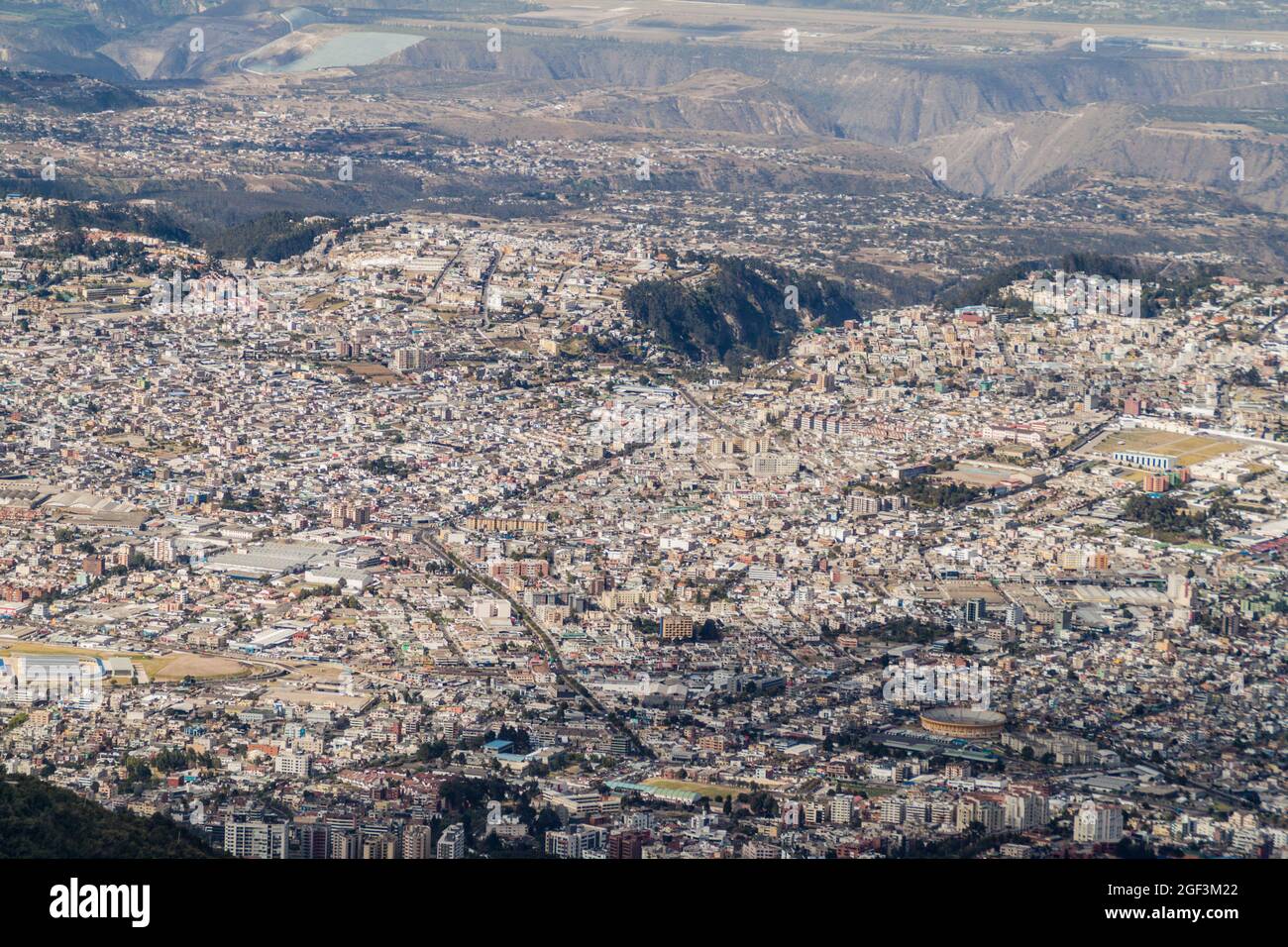 Aerial view of Quito, Ecuador Stock Photo - Alamy